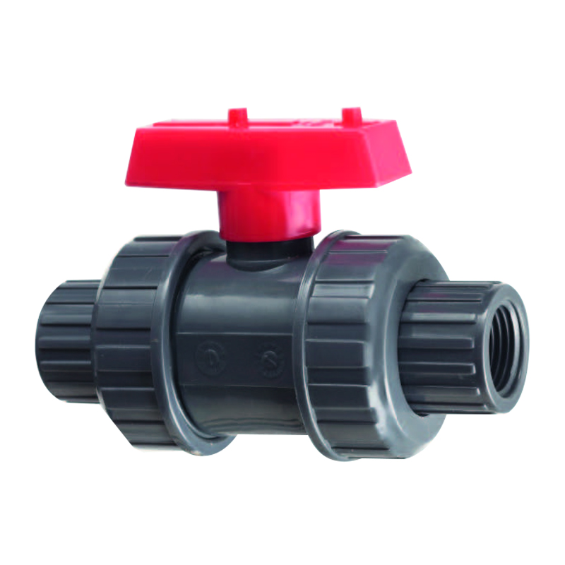 Valvula doble unión 2" PVC cedula 80 (tuerca unión) - 1 pieza | Grupo Bolder S.A de C.V